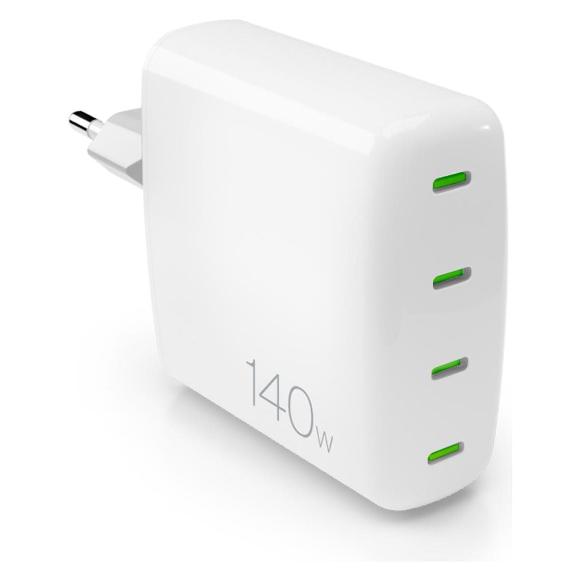 SBS Puro GaN Wall Charger with 4 USB-C ports, 140W, white - Digitec