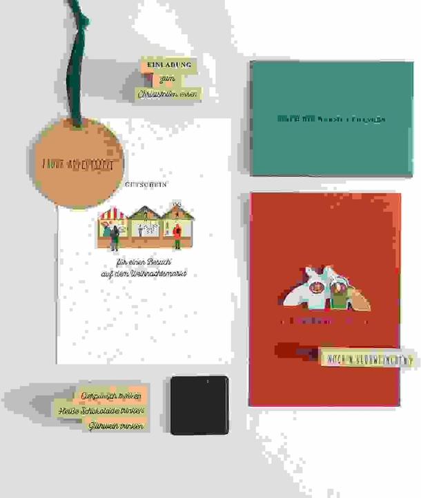 Rico Design Stempelset Weihnachtsmarkt, Types FSC 100%