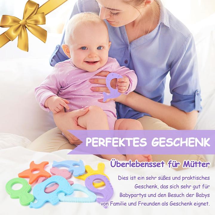 Activity Board Tiere Beisshilfe Baby, BPA-frei Grosser Beissring Baby ...
