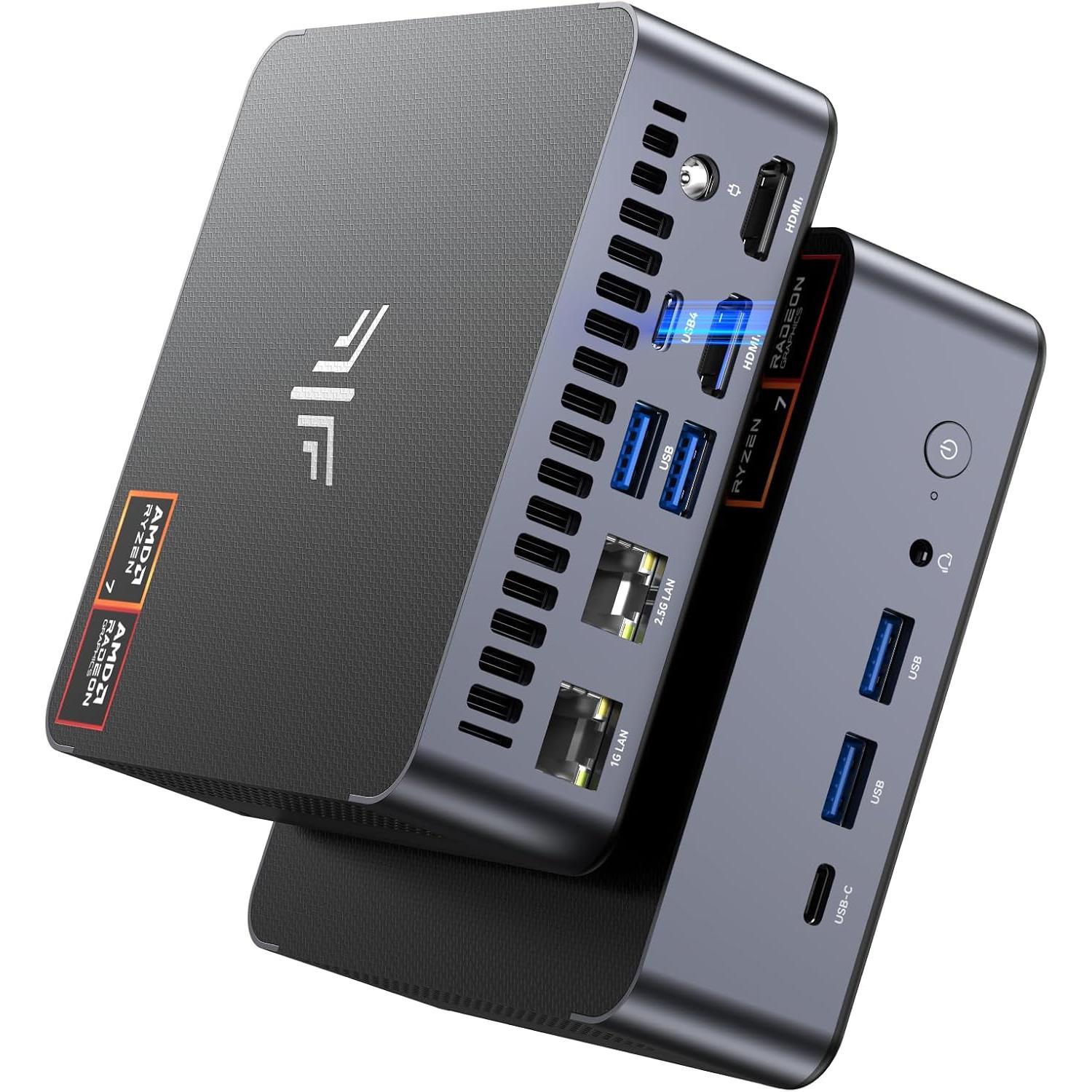 NiPoGi Mini-PC AM21 mit Ryzen 7 und 4K Quad Display - Digitec