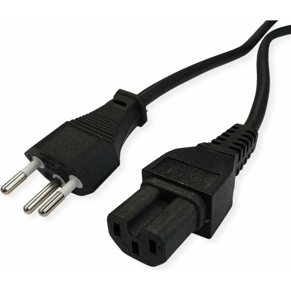 Value Netzkabel T12 auf C15,schwarz,1,8m - kaufen bei Digitec