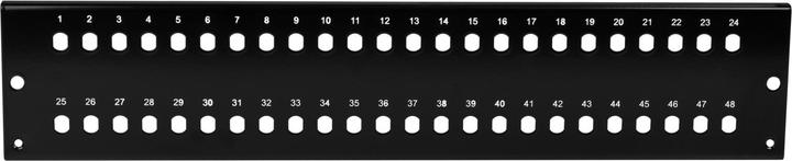 EFB Elektronik Frontblende 2 HE 48 x ST/FC D-hole schwarz (VSB2HE-FP-SW ...