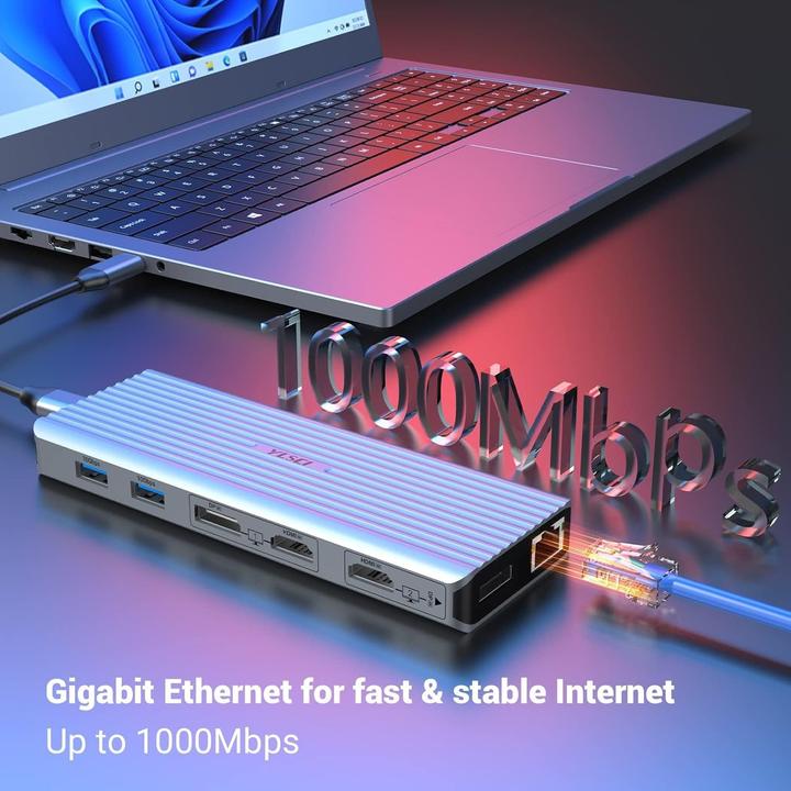 Ylsci USB-C-Hub-Dockingstation (USB-C, 11 Ports) - kaufen bei Digitec