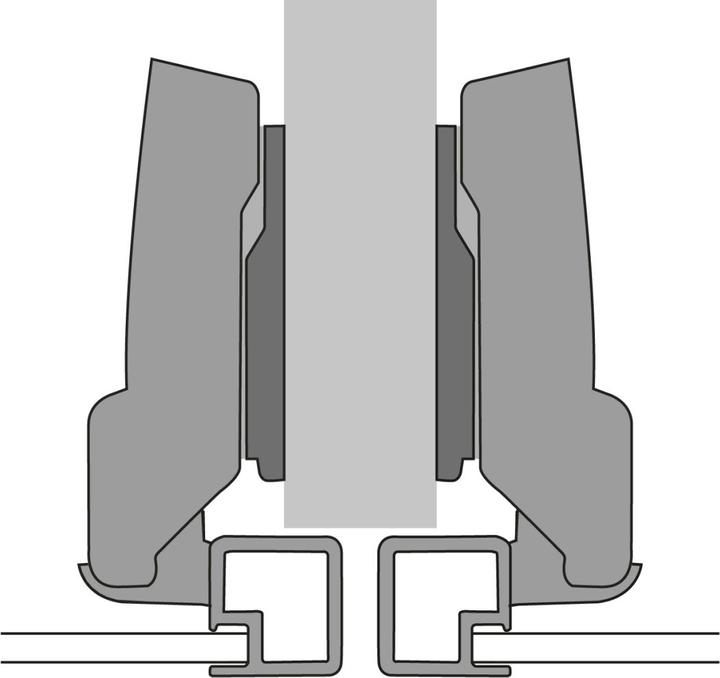 Hettich Sensys 8638i aluminum pot hinges, corner, center and inlying ...