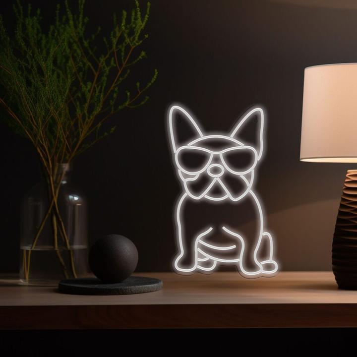 Manta SNL66WH Style Neon Lights Dog French Bulldog white - Galaxus