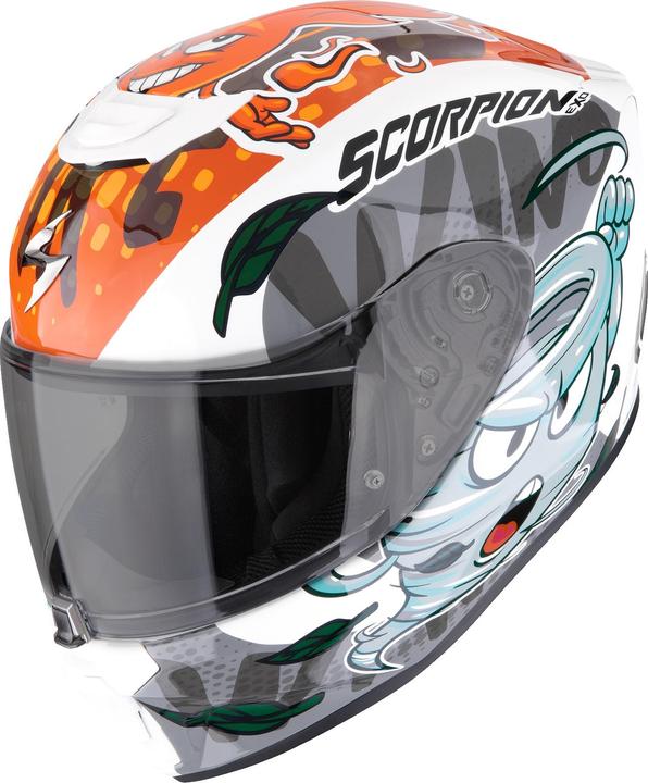 Scorpion Exo Scorpion Exo-JNR Air The4elements Integralhelm Weiss ...