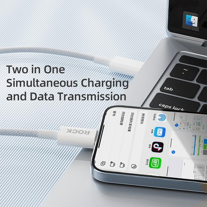 Rock Z20 Flash Series PD27W USB-C auf Lightning Ladekabel