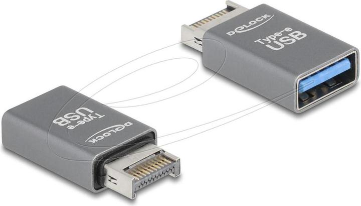 Delock Adapter USB 10 Gbps Typ-E Key A Stecker zu USB Typ-A - Galaxus