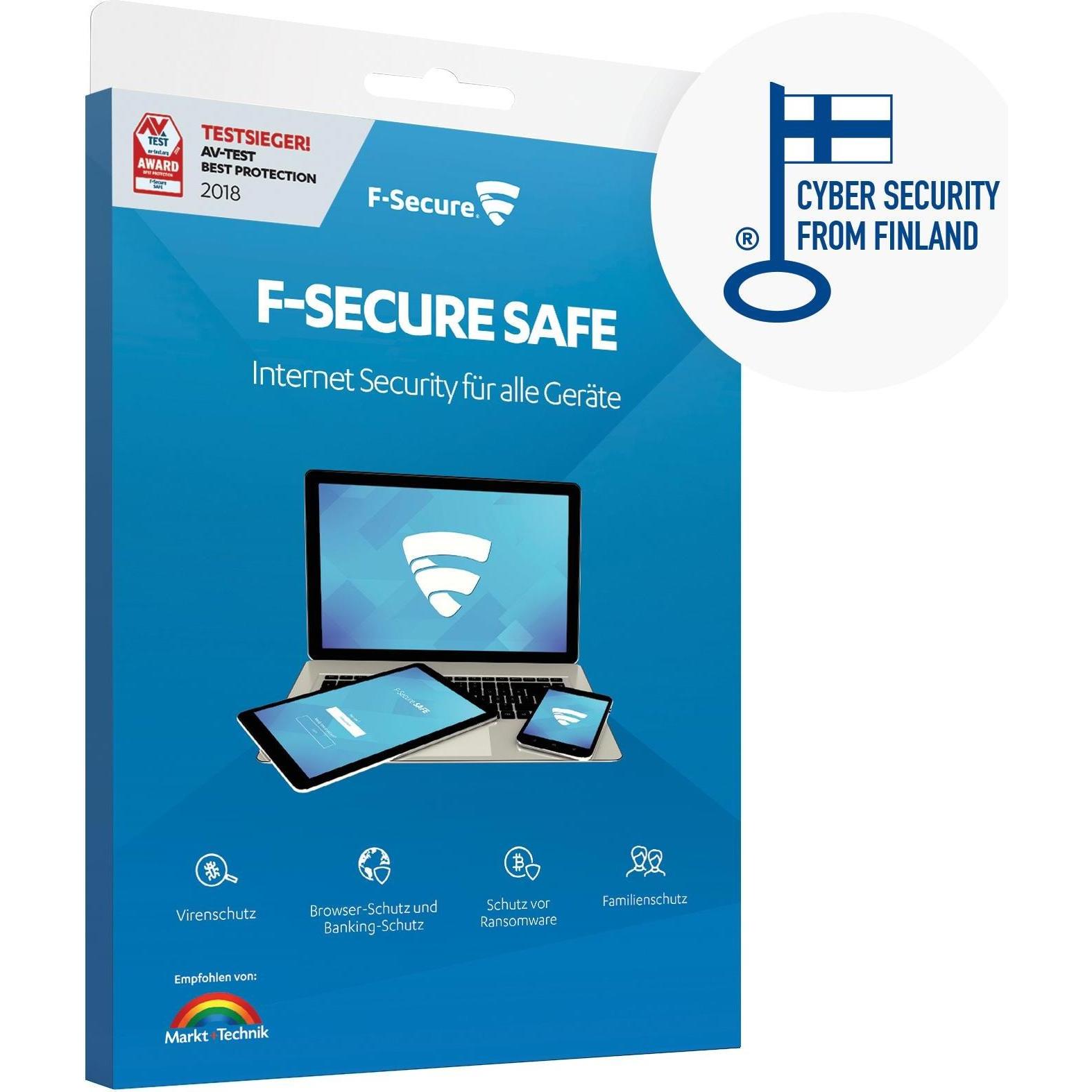 F-Secure SAFE Internet Security - 1 year / 3 devices (12 months) - Galaxus