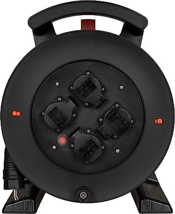 Jumbo Cable drum 20 40 m H07BQF 3G25 mm2 orange 4 earthed sockets - Galaxus