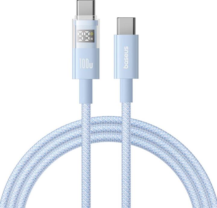 Baseus USB-C to USB-C Cable Display 2, 100W, 5A, 2m, Blue - Galaxus