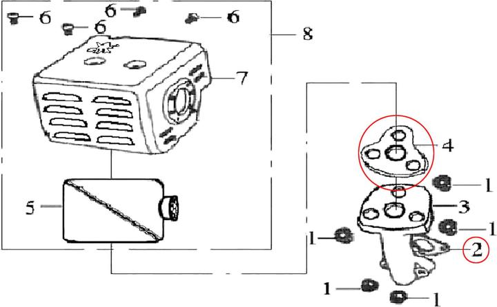 Wiltec LIFAN Benzinmotor 15 PS Ersatzteil Dichtungssatz Dichtungen Set ...
