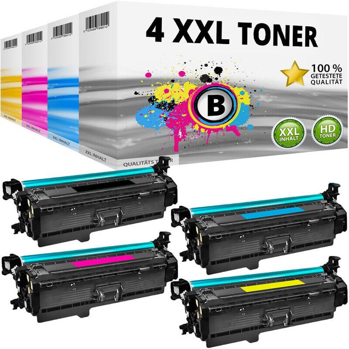 Druckfuxx 4x TONER für HP 201X 201A Color LaserJet Pro M252dw M252n MFP ...