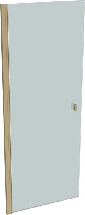 Hüppe SolvaPro partially framed 4-corner pivot door, Li. Fixing, width ...