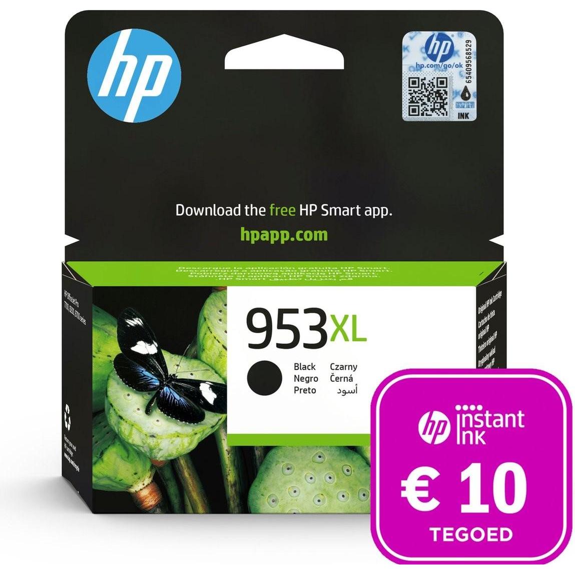 HP 953XL - Inktcartridge zwart + Instant Ink tegoed - Digitec