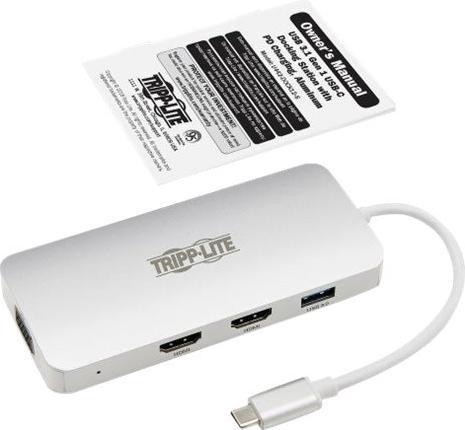 Eaton USB-C Dock Triple Display HDMI VGA USB 3.2 Gen 1 USB-A Hub 100W ...