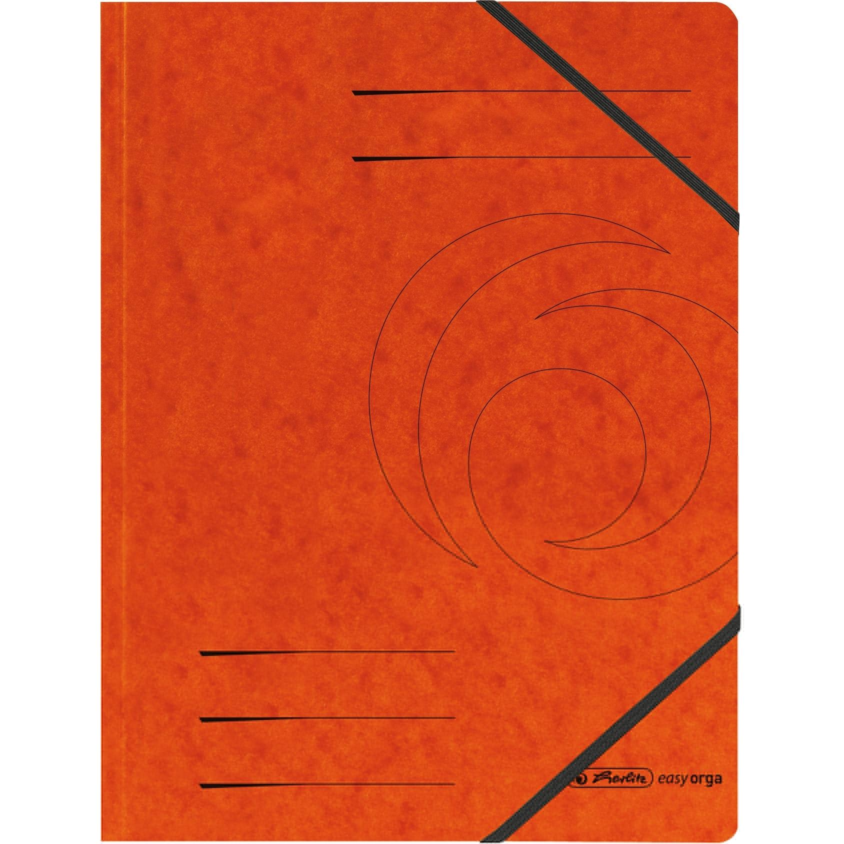 Herlitz 5 corner clamps easy orga DIN A4 orange - buy at Digitec