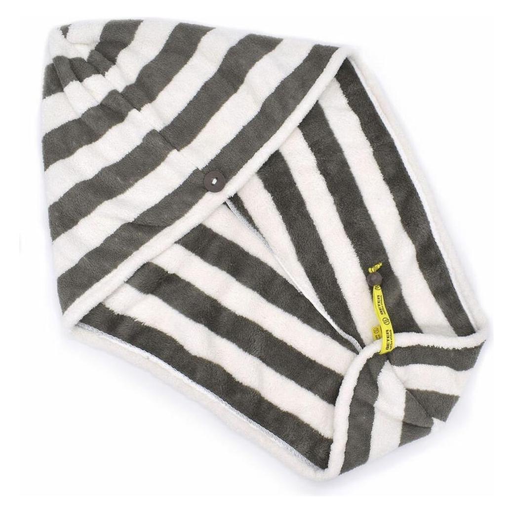 Beter Hair Turban with Extra Soft Microfiber for Quick Drying Coffee O ...