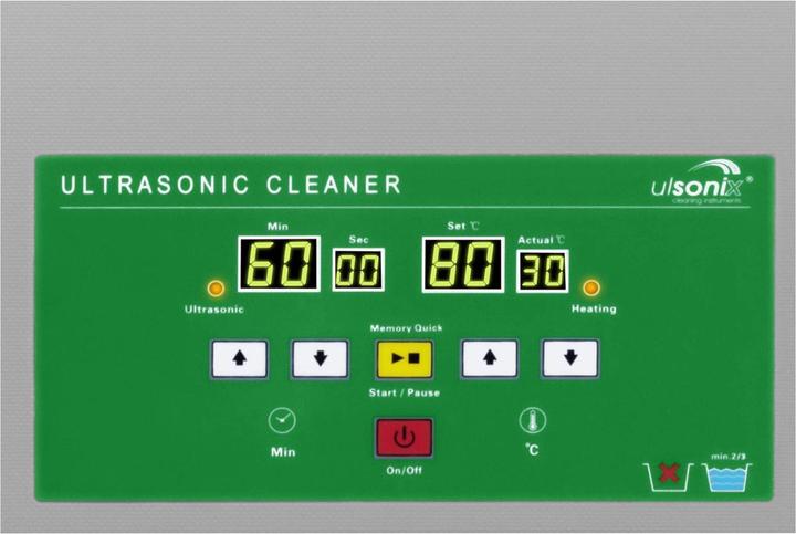 Ulsonix Ultrasonic Cleaner - 28 litres - 480 W - Memory-Quick Eco - Digitec