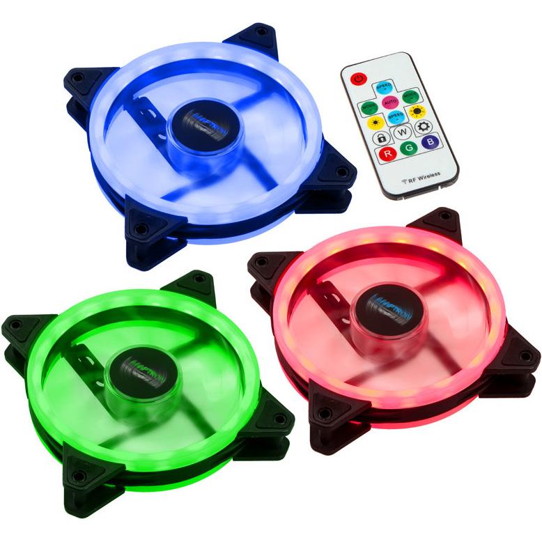 Lamptron Nova RGB-LED-Dual-Ring Lüfter - 120mm, 3er Set inkl ...