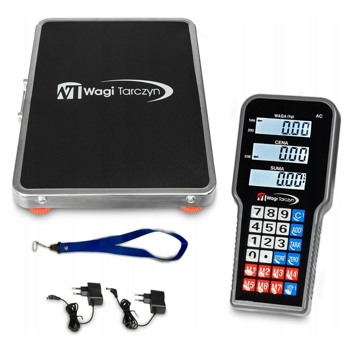 Wagi Tarczyn Waga Platformowa WT-095N 300kg Bezprzewodowy Wyświetlacz ...