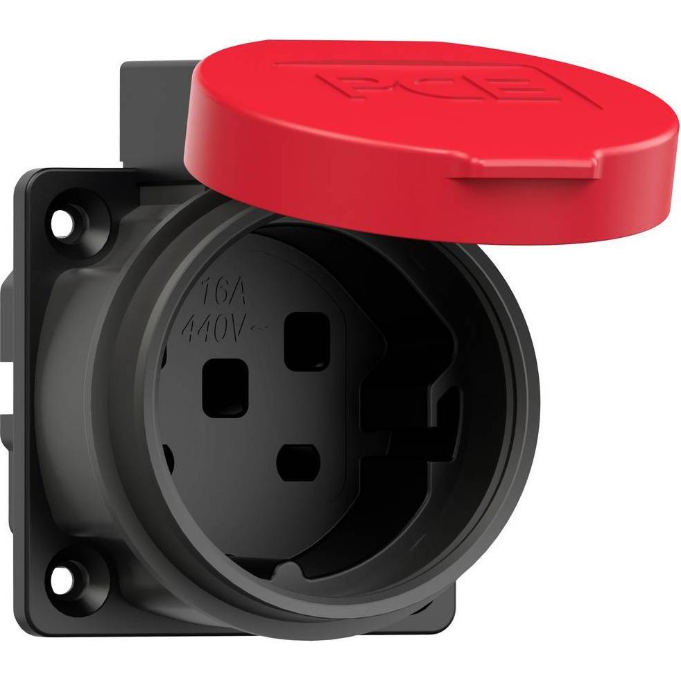 PCE Socket outlet with earthing contact Swiss Standard T25 16A IP55 ...