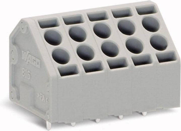 Wago 816-109 2-wire terminal block 9-pole grid dimension 5 mm grey ...