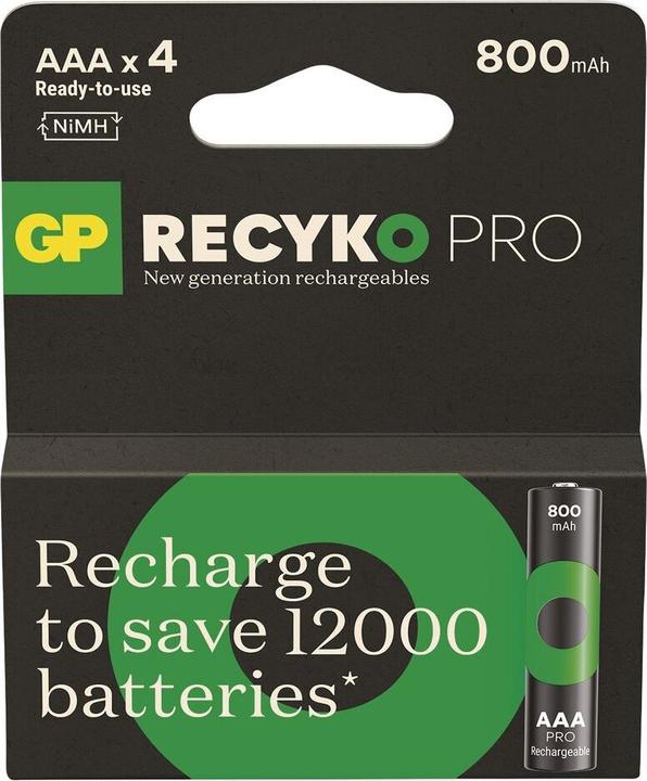 GP Batteries GP Nab??jec?? bat. ReCyko Pro AAA (HR03) - 4ks - Galaxus