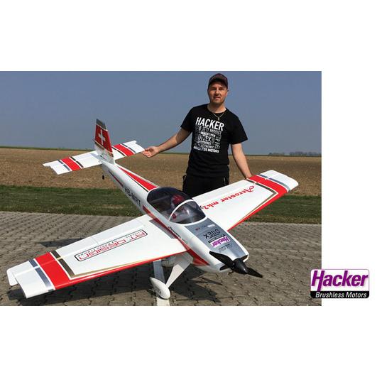 Hacker Acrostar mk2 XL weiss/rot 2390mm Elektromotor Kunstflugmodell ...