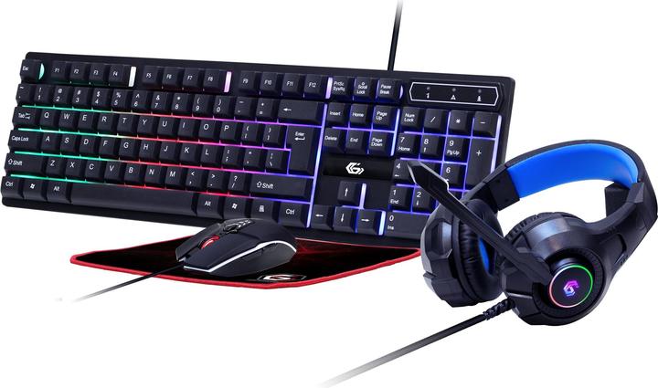 Gembird Gaming SetinchGhostinch with 4in1 backlight keyboard mouse pad ...
