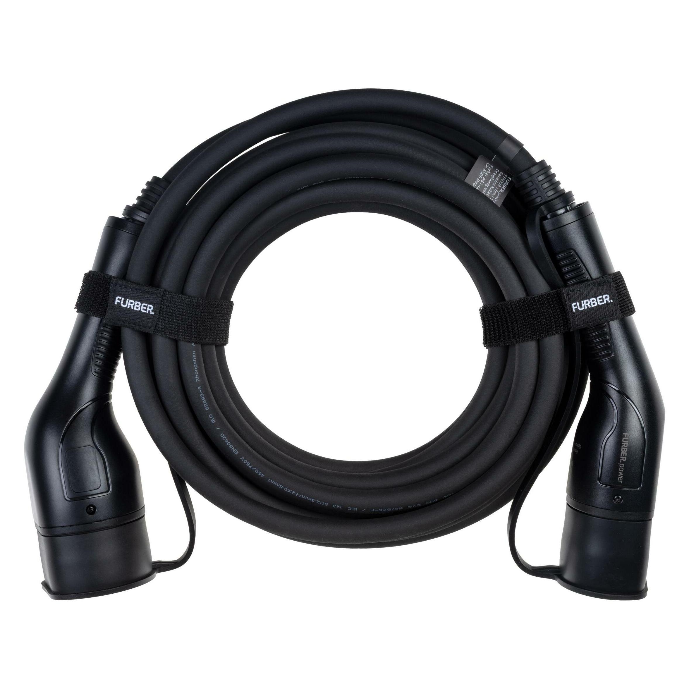 Furber.power Ladekabel FREYJA Typ 2 11 kW 8 m (Typ 2, 11 kW, 16 A, 8 m)