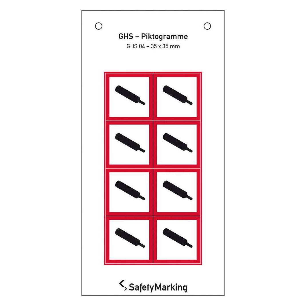 SafetyMarking Pictogramme de danger SGH Symbole 04 Bouteille de gaz 3 ...