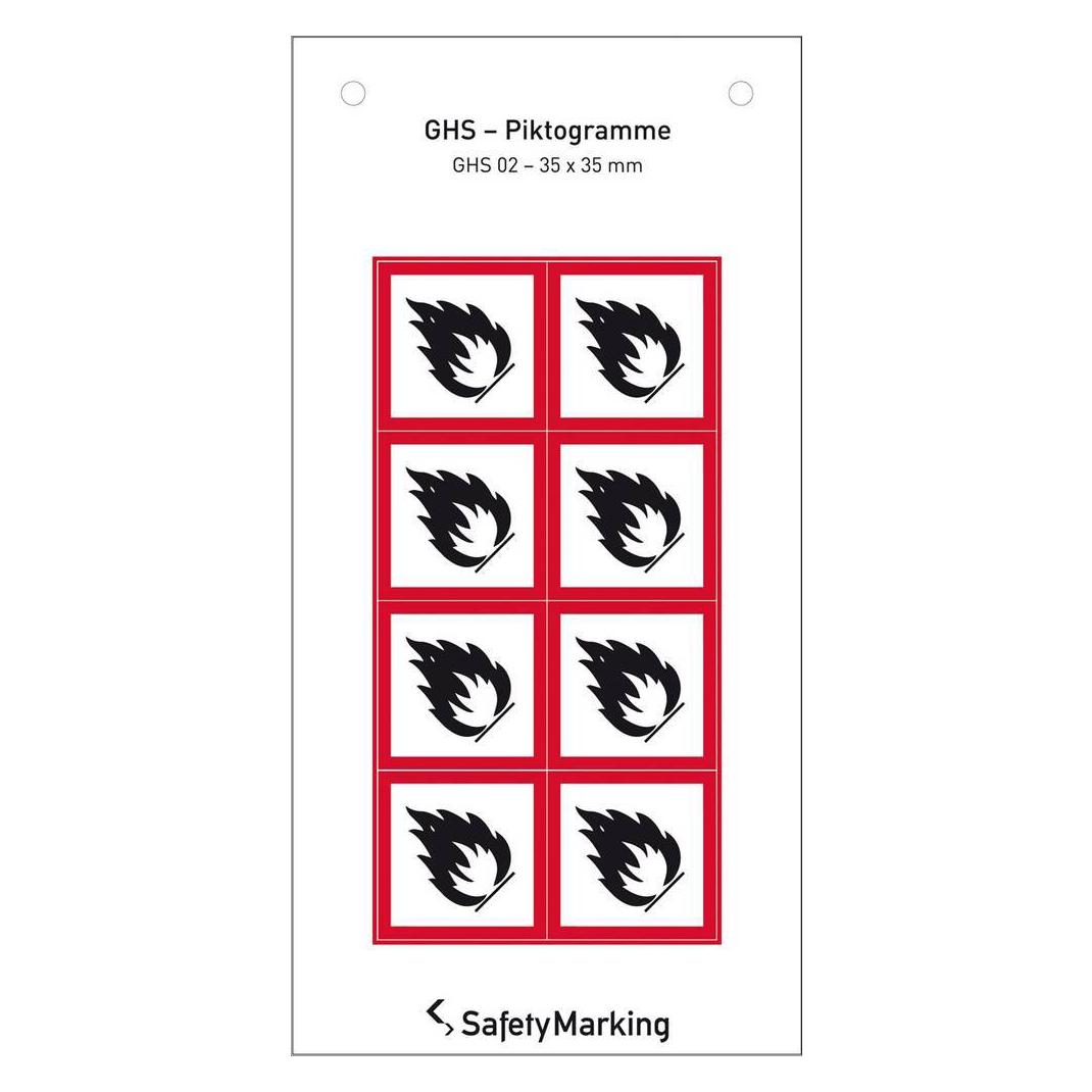 SafetyMarking Pictogramme de danger SGH Symbole 02 Flamme 3. - Galaxus