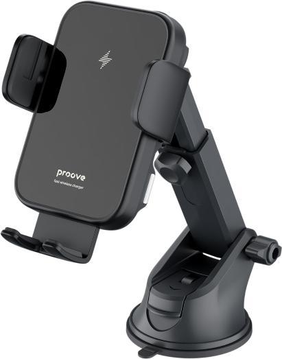 Proove Wireless Charging Car Holder Triple Clamp Pro 15W, Grey - Galaxus