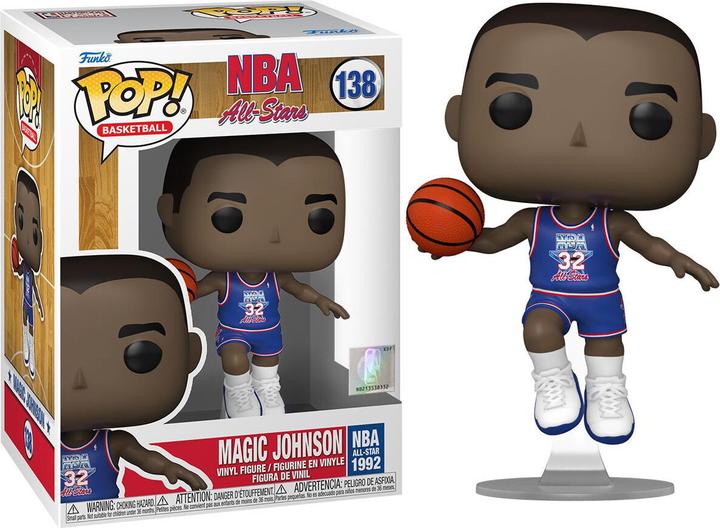 Funko NBA - Magic Johnson Legends POP! Basketball Vinyl Figur (Blue All ...