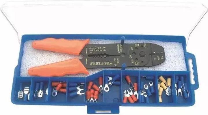 Dedra Universal crimping pliers + cable lugs 60-pcs - 1269 - Galaxus