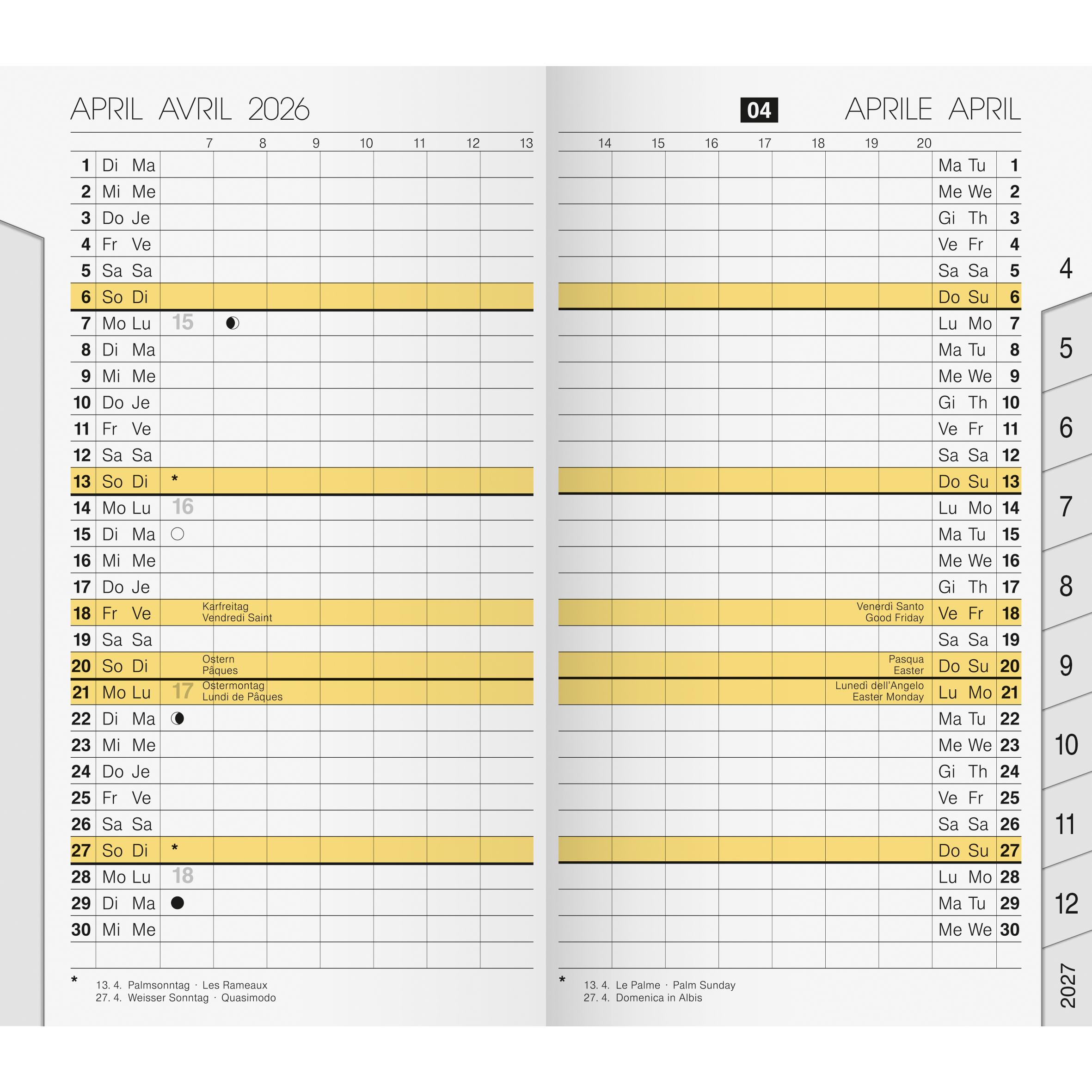 Ridoide M-Planer Ersatz int. 2026 704695000 1M/2S ML 8.7x15.3cm (A6, 1 ...