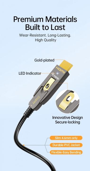 equip HDMI HS Ethernet 2.0 D-A DAOC 4K/60Hz 20.00m schwarz (20 m) - Digitec