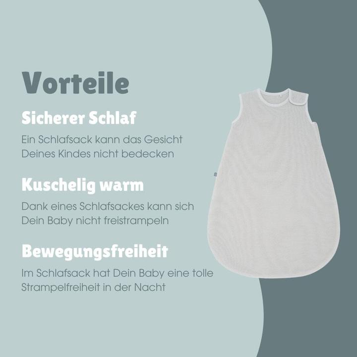 Emma & noah Babyschlafsack aus Merinowolle 1.0 TOG (80 cm, 1.0 TOG ...
