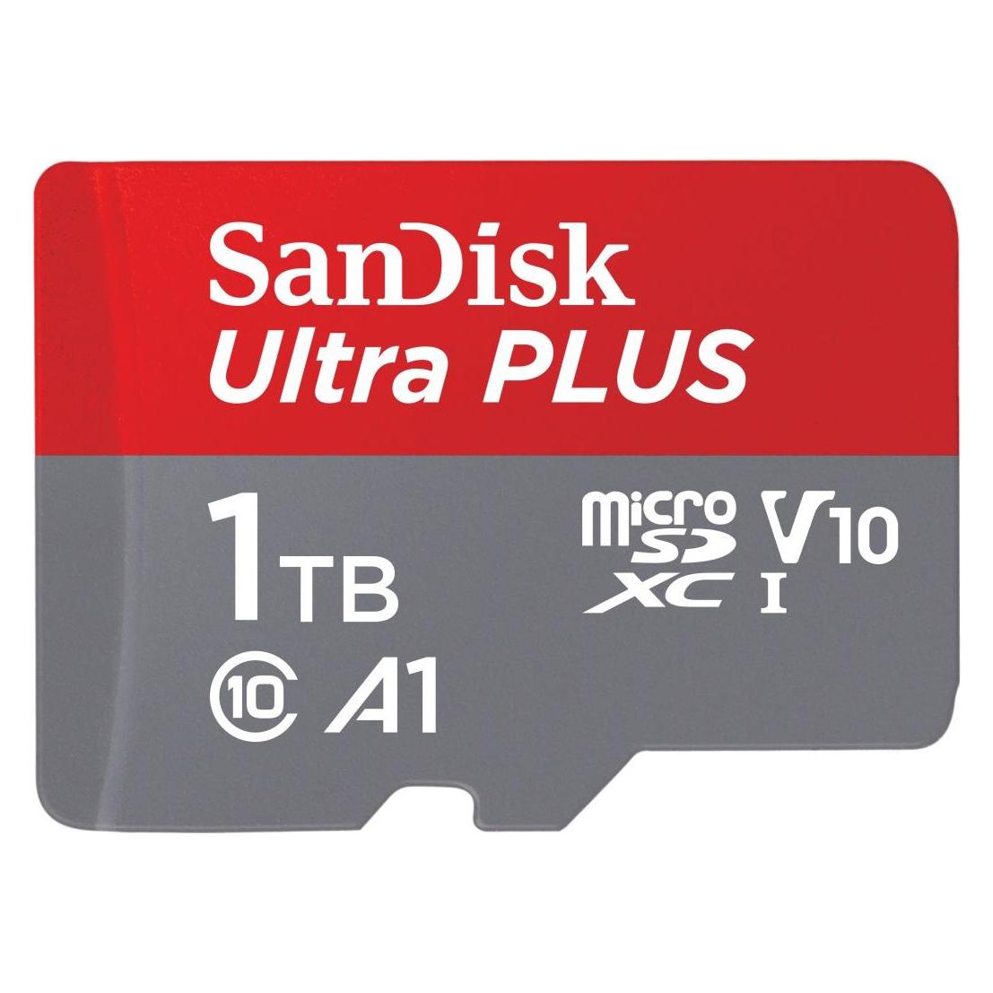 SANDISK microSDXC Ultra PLUS 1TB (A1/UHS-1/Cl.10/160MB/s) + Adapter ...