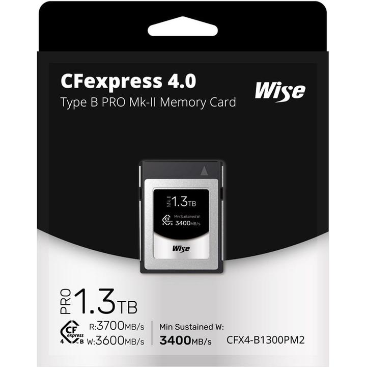 Wise CFexpress 4.0 Type B PRO 1,3TB MK-II WI-CFX4-B1300PM2 (1300 GB ...