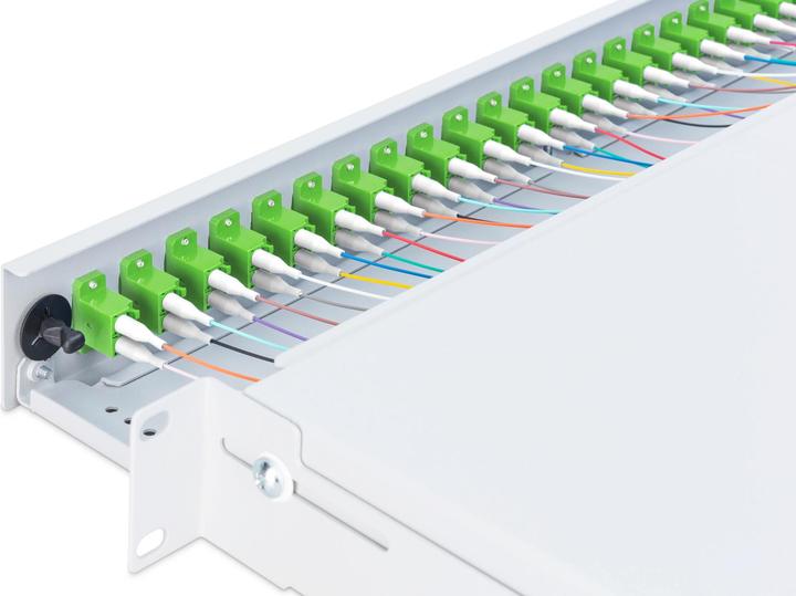 Digitus Fiber Optic Splicebox bestückt mit 24 LC/APC DX und 48 LC/APC ...