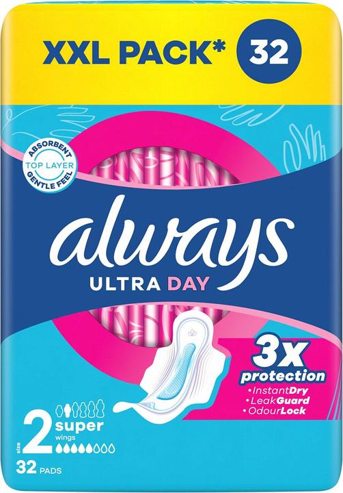 Always Ultra Day Super Quatro Damenbinden 32 Stück - Galaxus