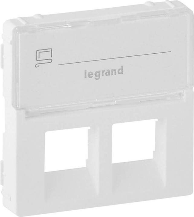 Legrand Valena Life Abdeckung RJ11/RJ45 mit Beschriftungsfeld 2-fach ...