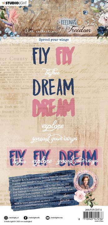art by marlene Cutting Dies "Spread Your Wings" Feelings of Freedom