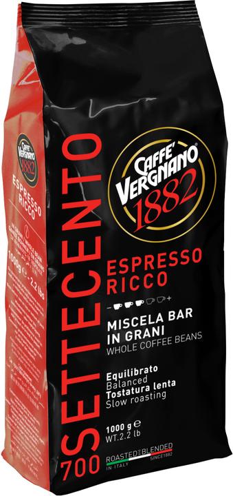Caffè Vergnano Espresso Ricco 700 1kg 2291101 Bohnenkaffee - Galaxus