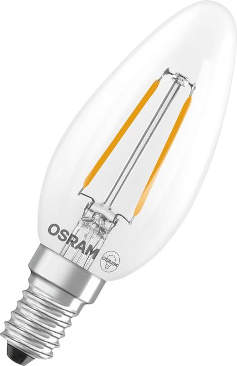 Osram LED Leuchtmittel LED Retrofit CLASSIC B 1.8W 827 Clear E14 Warm ...