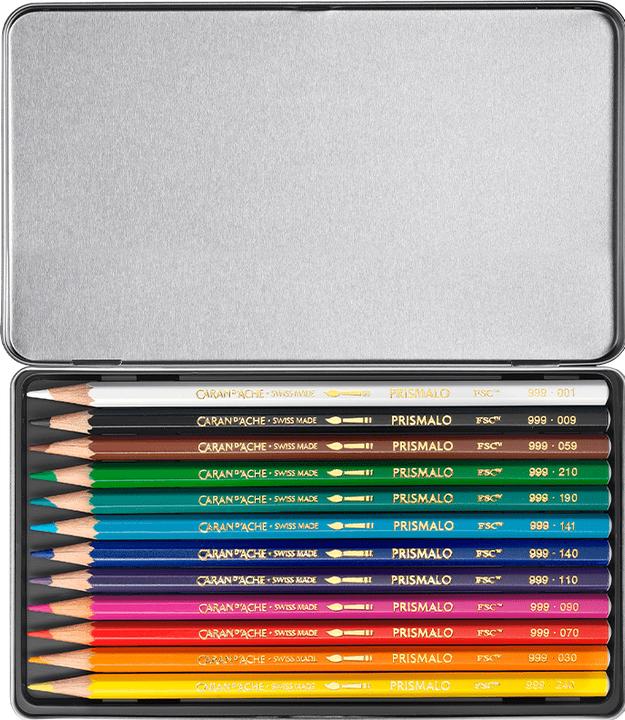 Caran d'Ache Farbstift Prismalo Aquarelle 12er Metalletui - Digitec