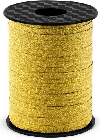 Partydeco Plastic ribbon, gold, 5mm/225m (1 pkt / 1 pc.) - Digitec