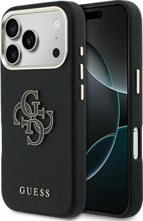 Guess - Hardcase Resin Logo (GUHCP17L5PS4RGGK) - iPhone 17 Pro - Black ...